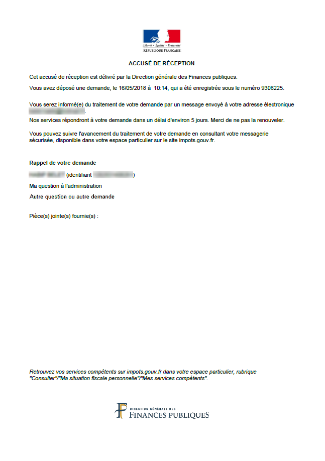 Maquette des démarches en ligne des usagers particuliers