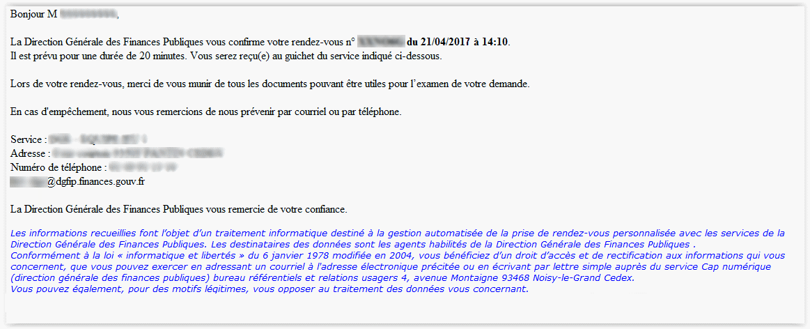 Maquette des démarches en ligne des usagers particuliers